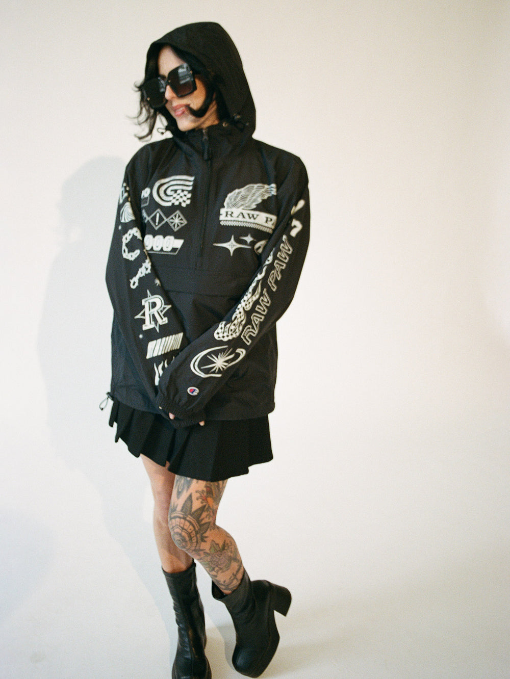 Print Sports Jacket - Black – Raw Paw