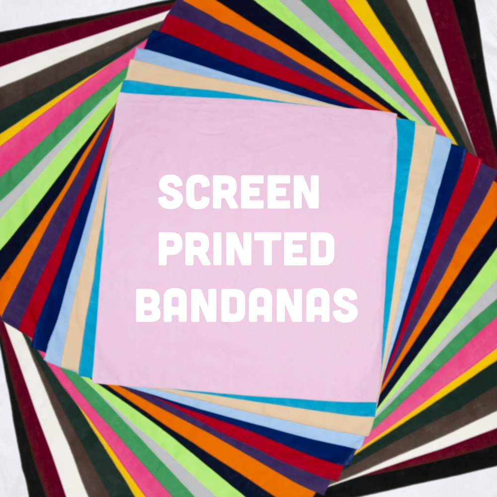 Custom Screen Printed Bandanas – Raw Paw